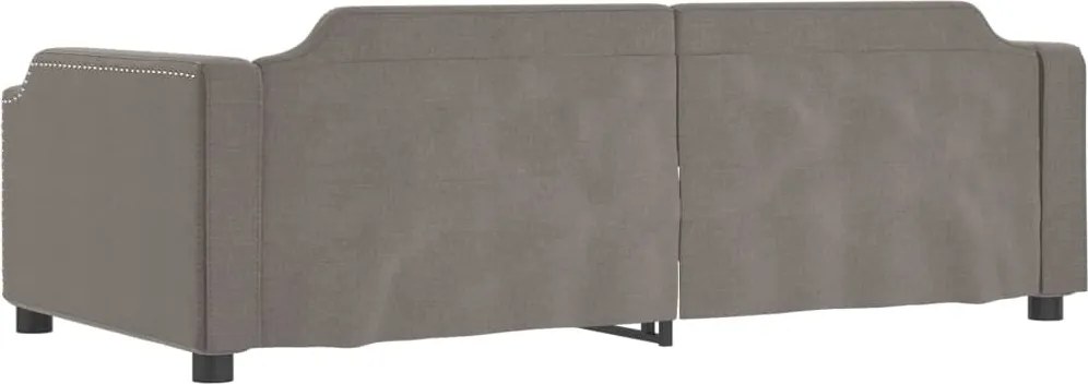 Válenda s přistýlkou a zásuvkami taupe 80 x 200 cm textil 3197668