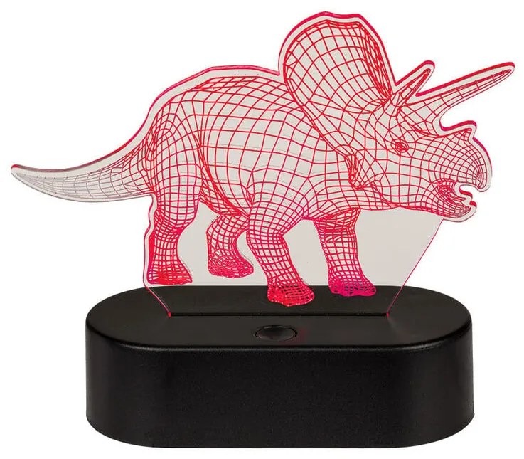 Dětská lampička 3D TRICERATOPS