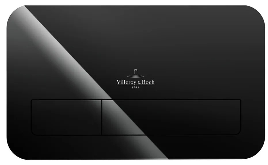 Villeroy & Boch Villeroy Boch ViConnect: M200 ovládací tlačítko k WC, Glass Glossy Black, 922400RB