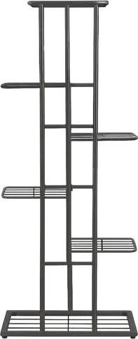 Stojan na květiny Ruhhy - 106 cm - 6 polic - černý