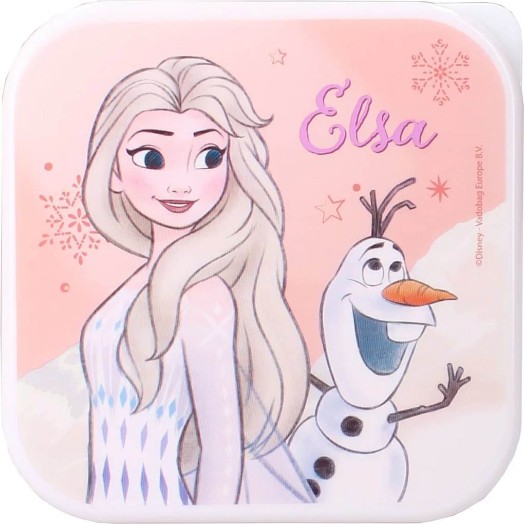 Svačinové boxy Ledové království - Frozen - motiv Elsa a Olaf - sada 3ks