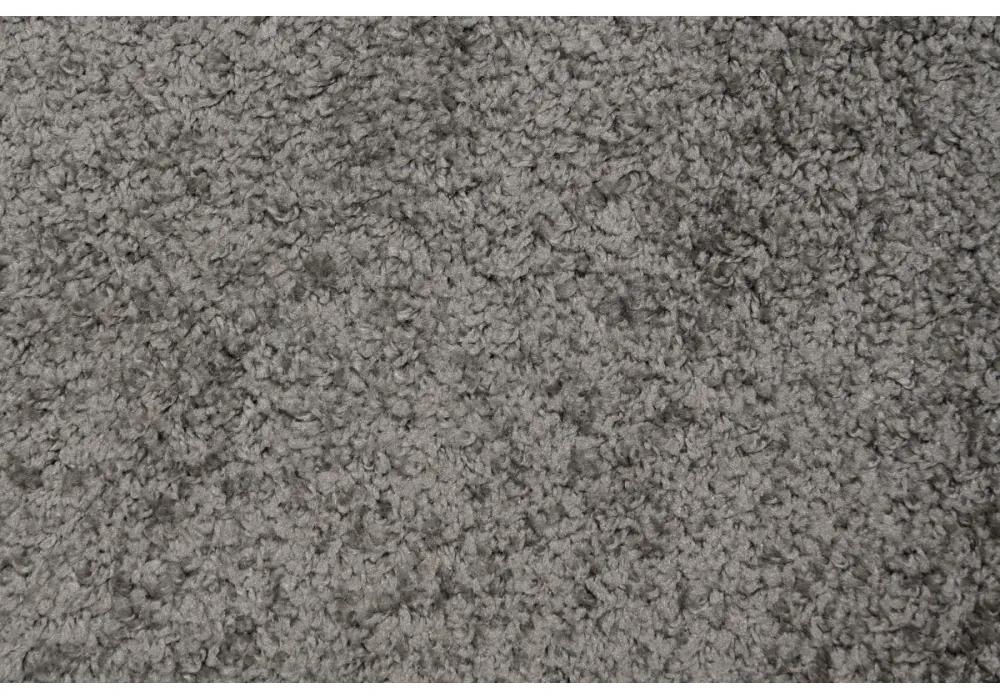 Kusový koberec shaggy Parba tmavě šedý 140x200cm