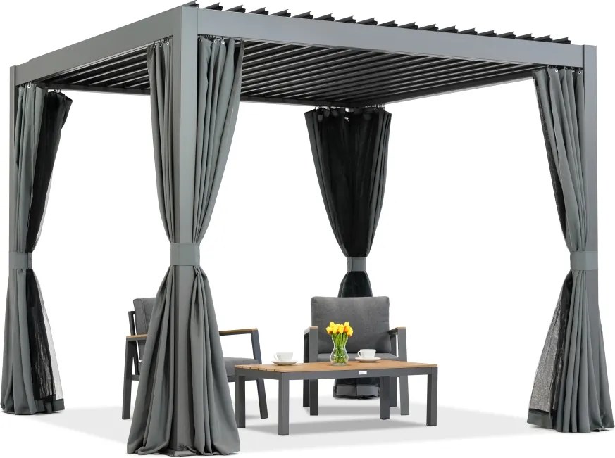 Lagos Premium 3x3 Garden Point volně stojící terasová pergola antracitová
