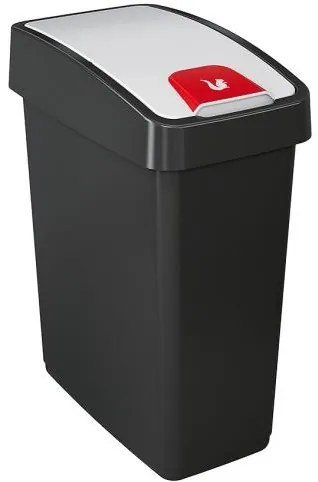 Odpadkový koš Keeeper Magne s dvojitým výklopem 25 l - černý