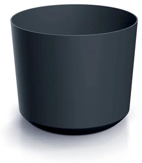 PROSPERPLAST Květináč - TUBO Průměr: 23,9 cm, Barva: světle šedá