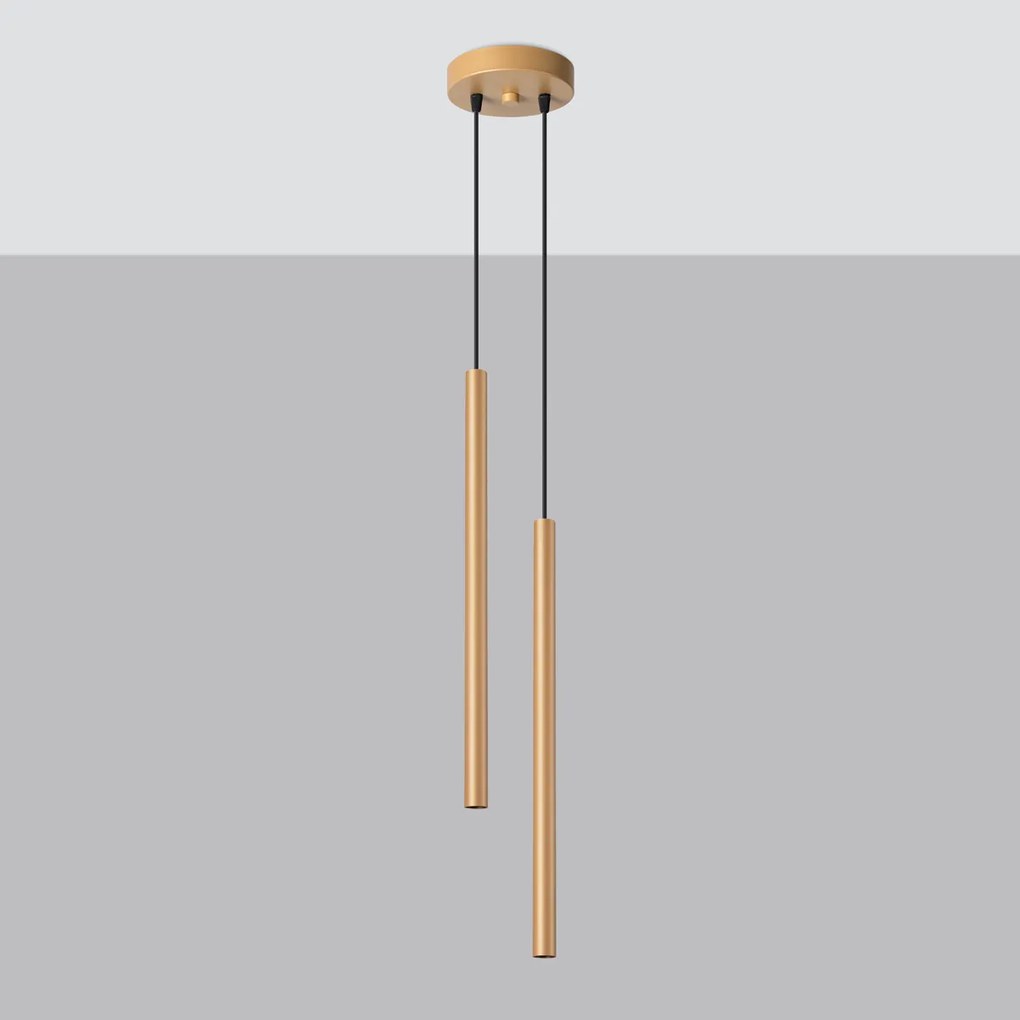 Sollux Lighting Závěsné svítidlo PASTELO 2 zlaté
