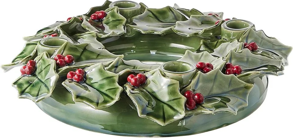 ILEX Adventní věnec 26 cm - zelená