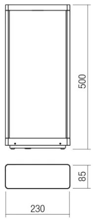 Redo 90581 - LED Venkovní lampa WAKE LED/8W/230V 3000K 50 cm IP65 antracit
