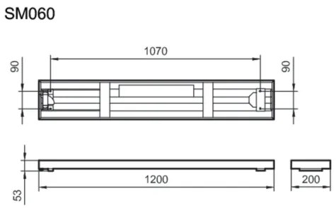 LED svítidlo Philips SM060C LED34S/840 PSU W20L120 34W 3400lm 4000K neutrální bílá UGR<19