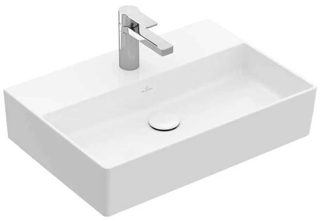 Villeroy & Boch Memento 2.0 - Umyvadlo 60x42 cm, bez přepadu, otvor pro baterii, CeramicPlus, alpská bílá 4A2261R1