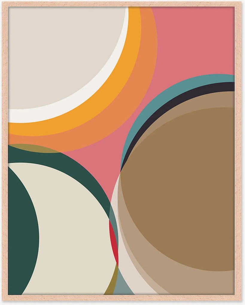 Zarámovaný digitální tisk Geometric Art