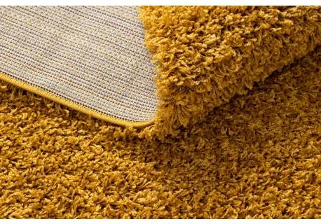 Dywany Luszczow Kusový koberec SOFFI shaggy 5 cm zlato Rozměr koberce: 70 x 300 cm