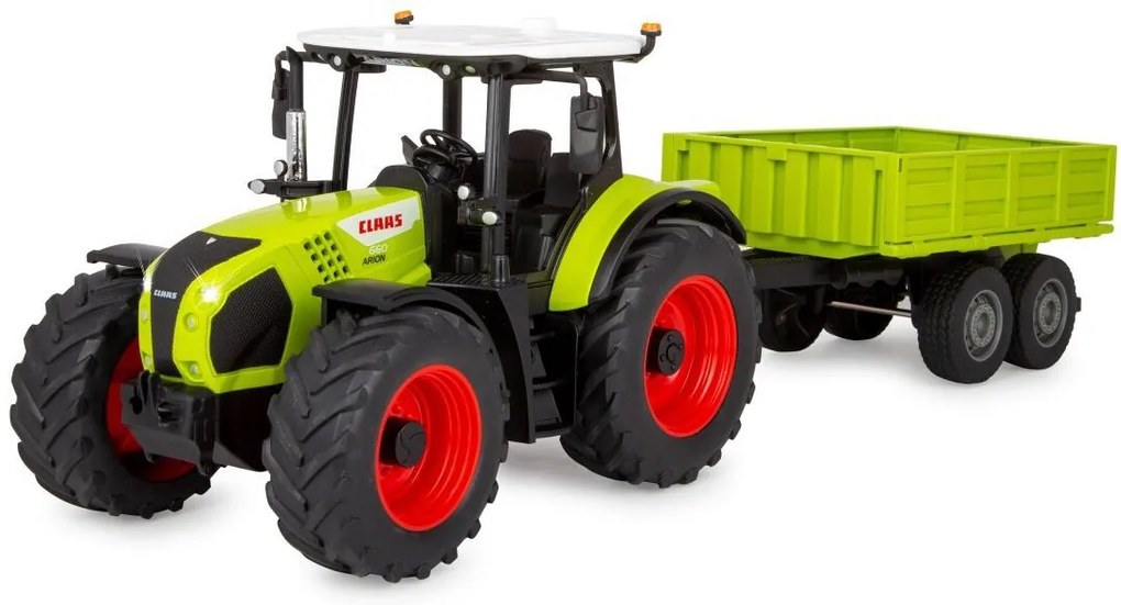 Jamara traktor claas arion 660 se sklápěcím přívěsem 1:24 2,4 ghz