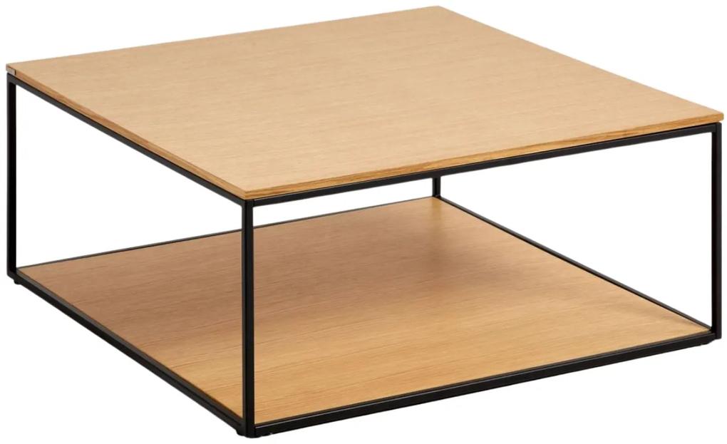 Dubový konferenční stolek Kave Home Yoana 80 x 80 cm