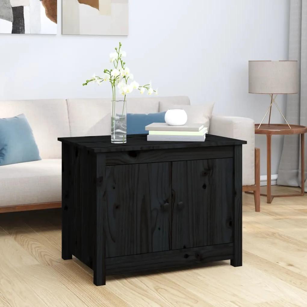 vidaXL Konferenční stolek 71 x 49 x 55 cm masivní borové dřevo [820926] Barva: Bílá
