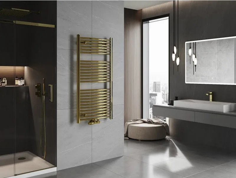 Mexen Ares, topné těleso 1200x600 mm, 490 W, zlatá lesklá, W102-1200-600-00-50