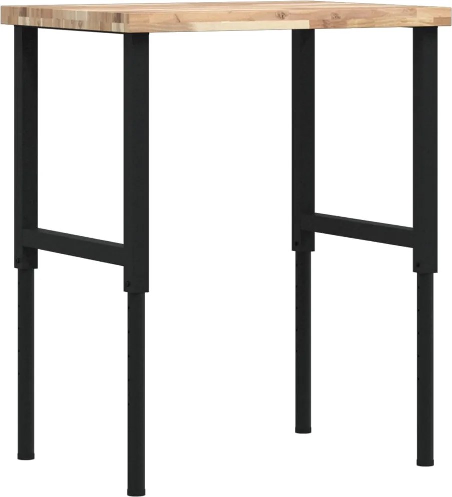 Pracovní stůl 80 x 60 x (73–99,5) cm masivní akácie obdélníkový 3309690