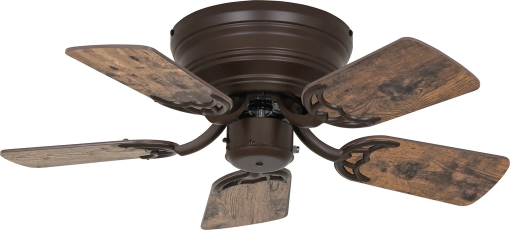 Stropní ventilátor CasaFan Classic Flat 75 těleso bronz, čepele dub