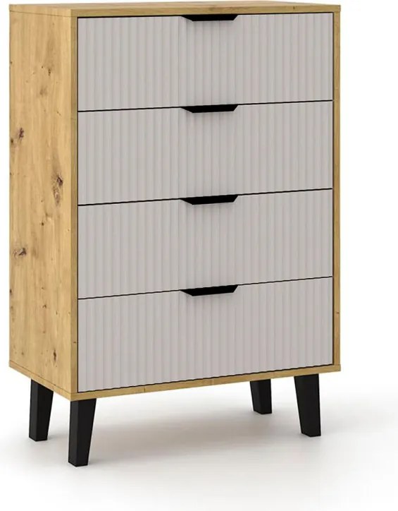 Komoda Borg Duo 4Š dub artisan / kašmír
