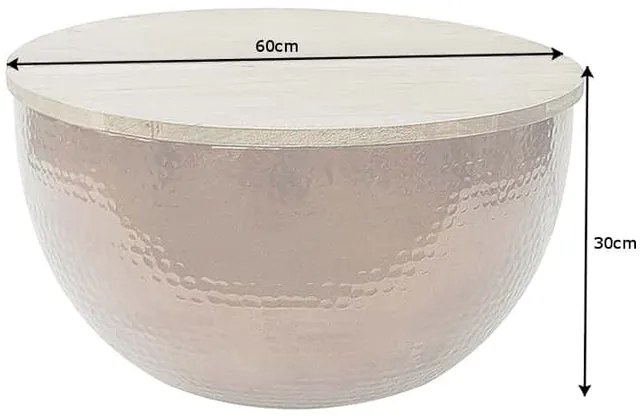 Invicta Konferenční stolek ORIENT 60cm s úložným prostorem 39253