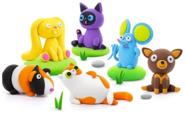 Hey Clay Modelína Hey Clay Fluffy Pets
