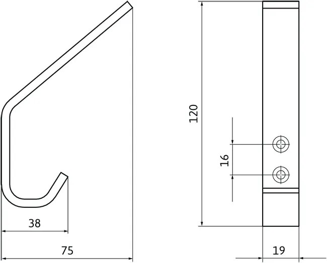 Siro Nábytkový věšák ONLY bílá lesk
