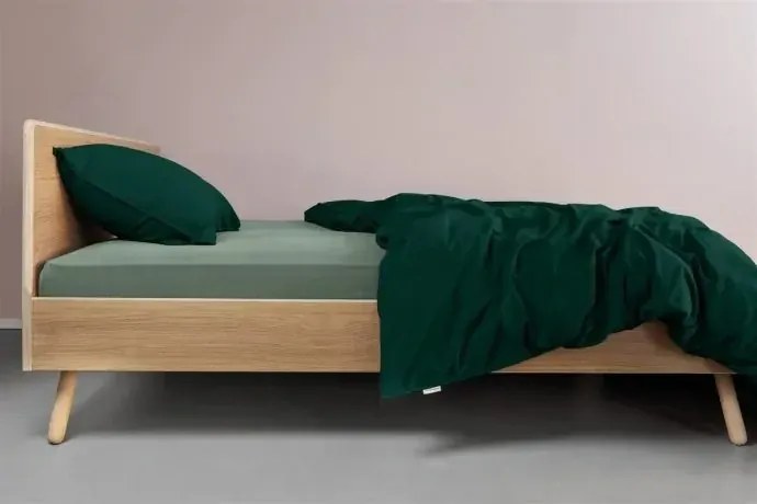 Beddinghouse Jersey kvalitní bavlněné prostěradlo, zelené (Kvalitní bavlněné jersey prostěradlo)