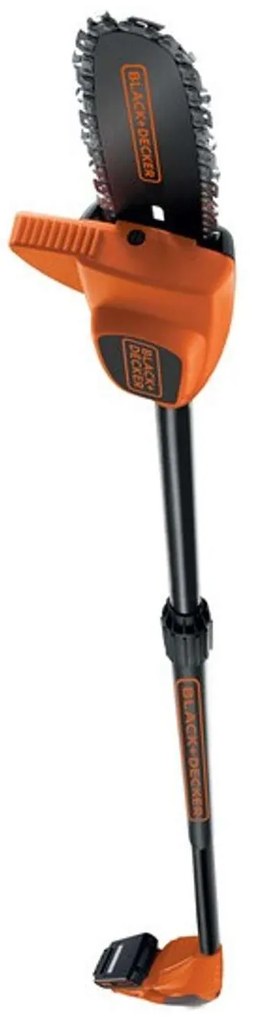 BLACK+DECKER Zahradní technika - 18V AKU prořezávací pila řetězová, 1x aku 2,0 Ah Li-ion, nabíječka GPC1820L20-QW