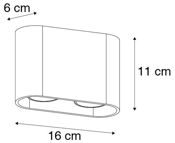 Moderní bodové světlo bílé - Ronda Duo
