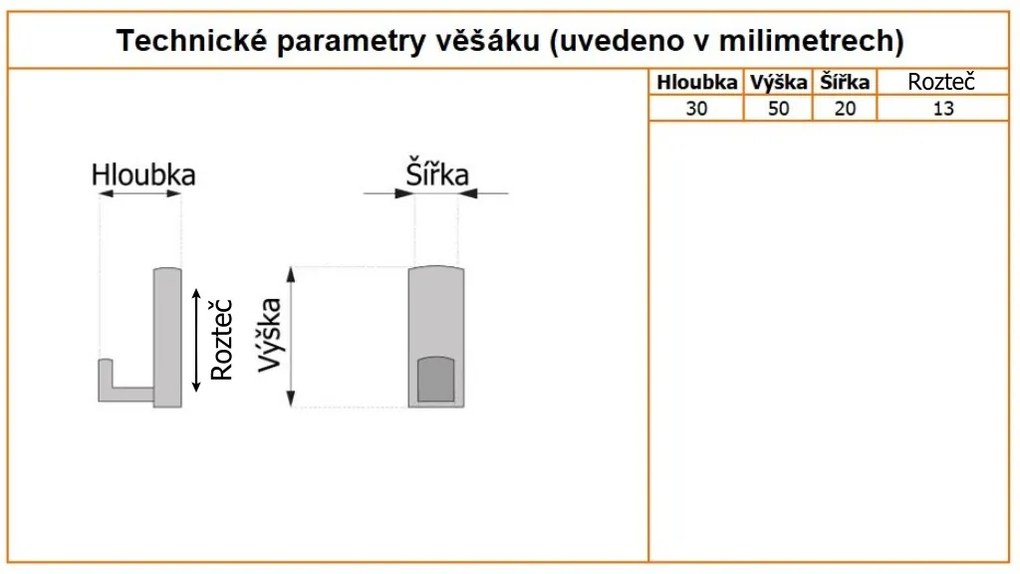 In-Design Nábytkový věšák April chrom satén malý