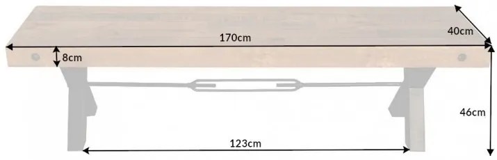 Jídelní lavice THETIS Dekorhome
