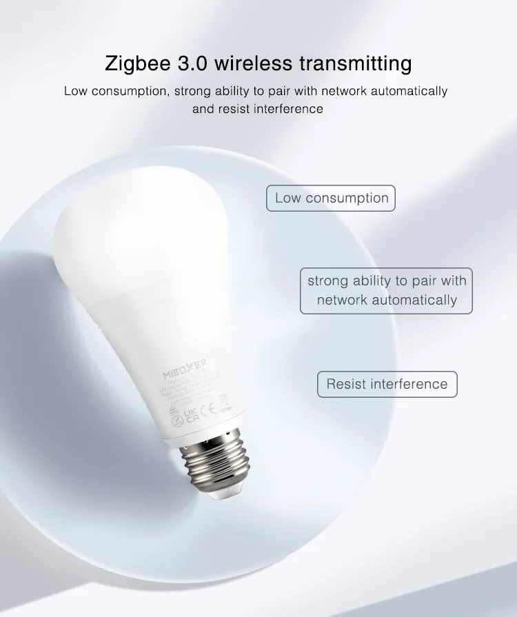 LED Solution Mi-Light MiBoxer ZIGBEE LED žárovka RGB+CCT 12W E27