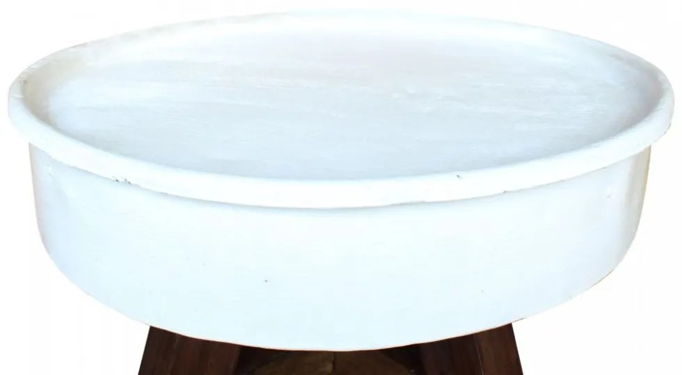 Konferenční stolek hnědá / bílá Dekorhome