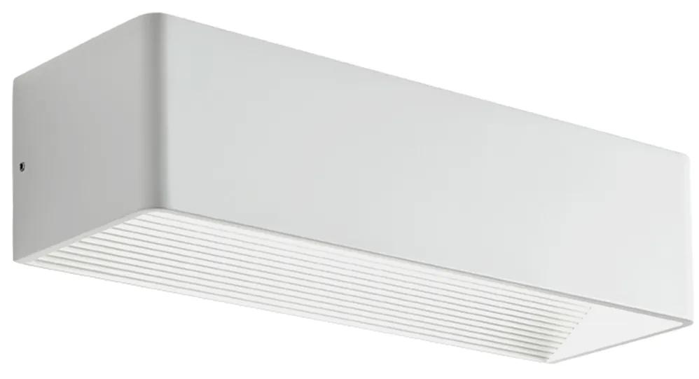 Redo 01-1342 nástěnné LED svítidlo Duel matně bílé, 10W, 3000K, 30cm