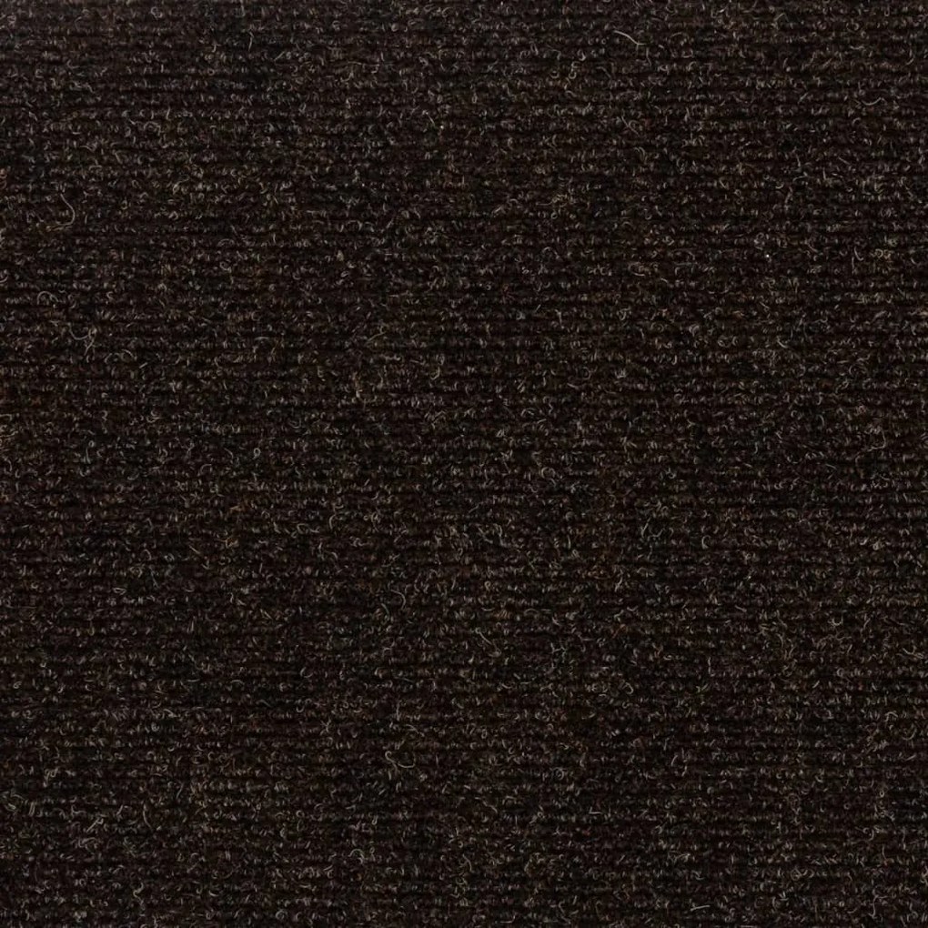 Samolepící Nášlapy Na Schody Obdélník 15 Ks 60X25Cm Tmavě Hnědé