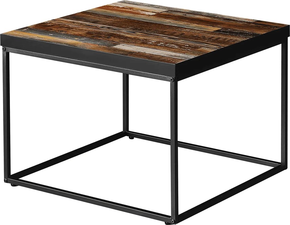 Autronic Konferenční stolek CT-V2006 60x60 cm Odstín: Staré dřevo