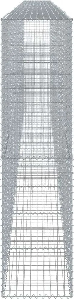 Gabionový koš s víkem 900 x 50 x 200 cm pozinkované železo 3295174