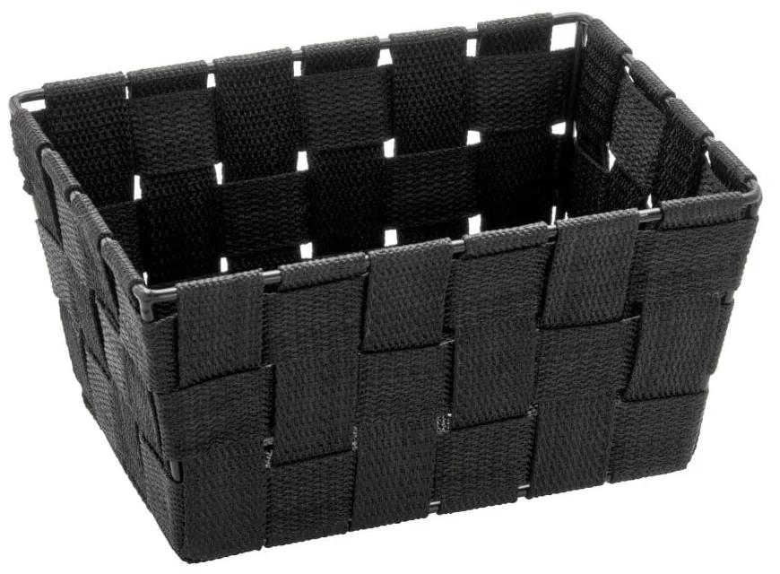 Černý úložný košík Wenko Adria, 14 x 19 cm