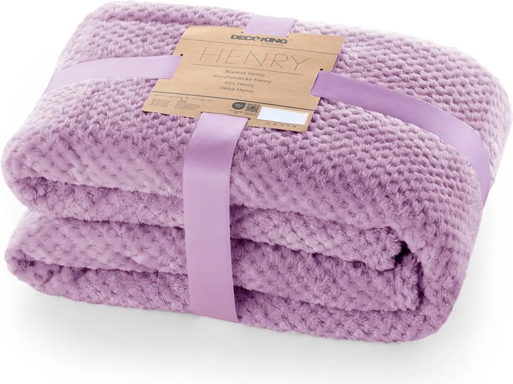 DecoKing Deka z mikrovlákna HENRY 150x200 cm Barva: LILA/liliová