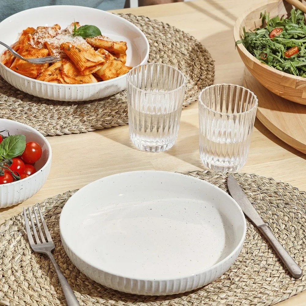 Bílý hluboký talíř ø 22 cm Ora Gloss – Salt&amp;Pepper