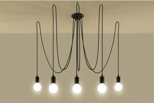 Lustr SOLLUX Edison 5 E27 5x60W bez zdroje SL.0371