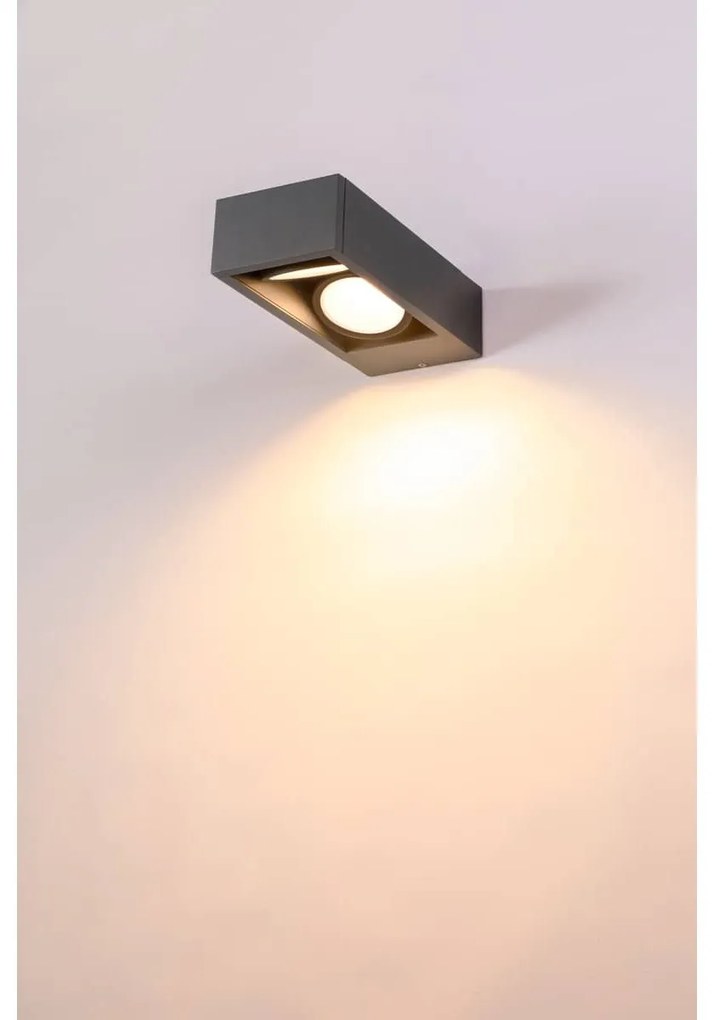 SLV Eskina Frame WL, venkovní nástěnné svítidlo, LED 27W 3000/4000K, antracit, 11,5x28,4cm, IP65