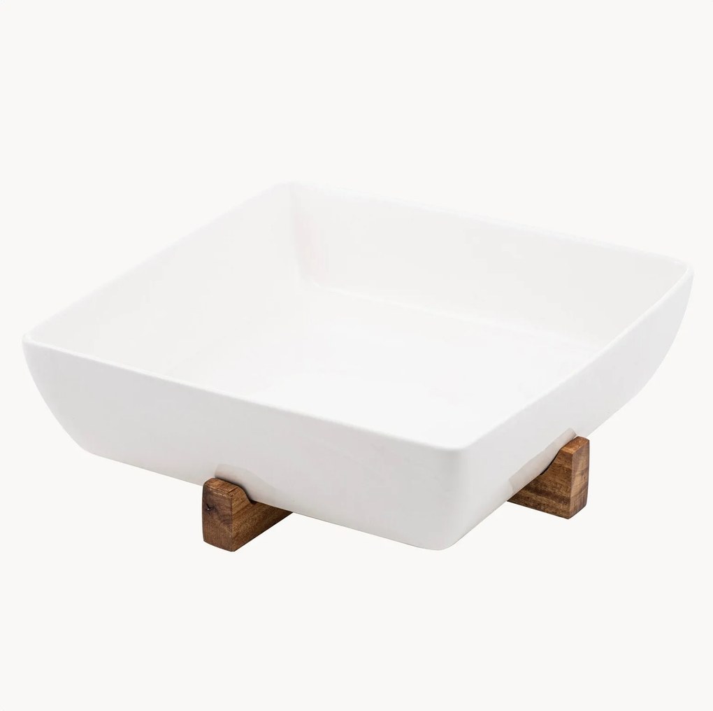 Porcelánová servírovací miska's podložkou Alto
