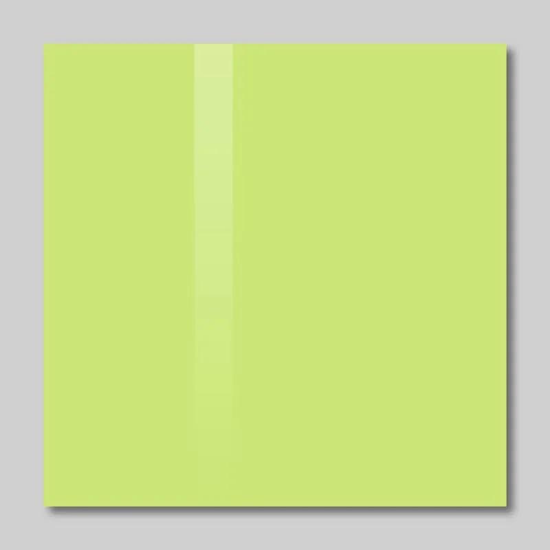 Zelená pistáciová skleněná magnetická nástěnka Smatab® - 100 × 150 cm