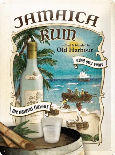 Postershop Plechová cedule - Jamaica Rum 40x30 cm