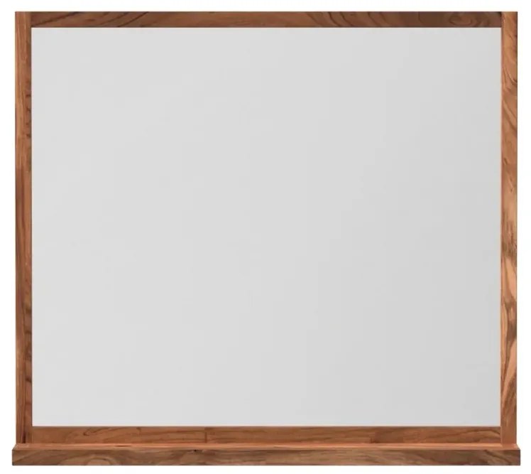 furniture-nabytek.cz - Masivní zrcadlo Sidora z akáciového dřeva, lakované, hnědé – 93×15×75 cm