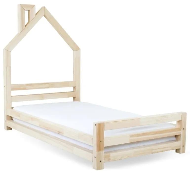 Dětská postel z přírodního smrkového dřeva Benlemi Wally, 80 x 160 cm