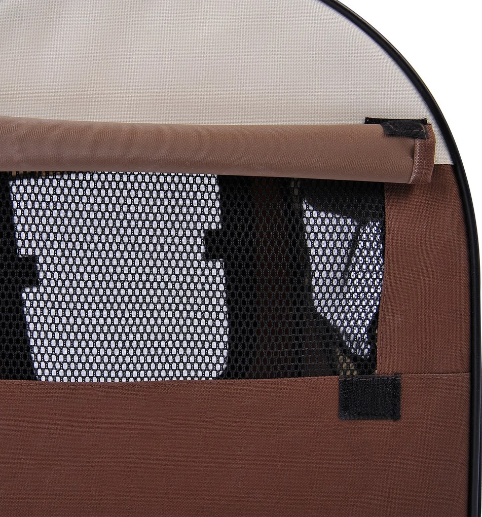 Skládací transportní batoh pro psy PawHut s polstrováním, voděodolná taška Oxford 46 x 36 x 41 cm
