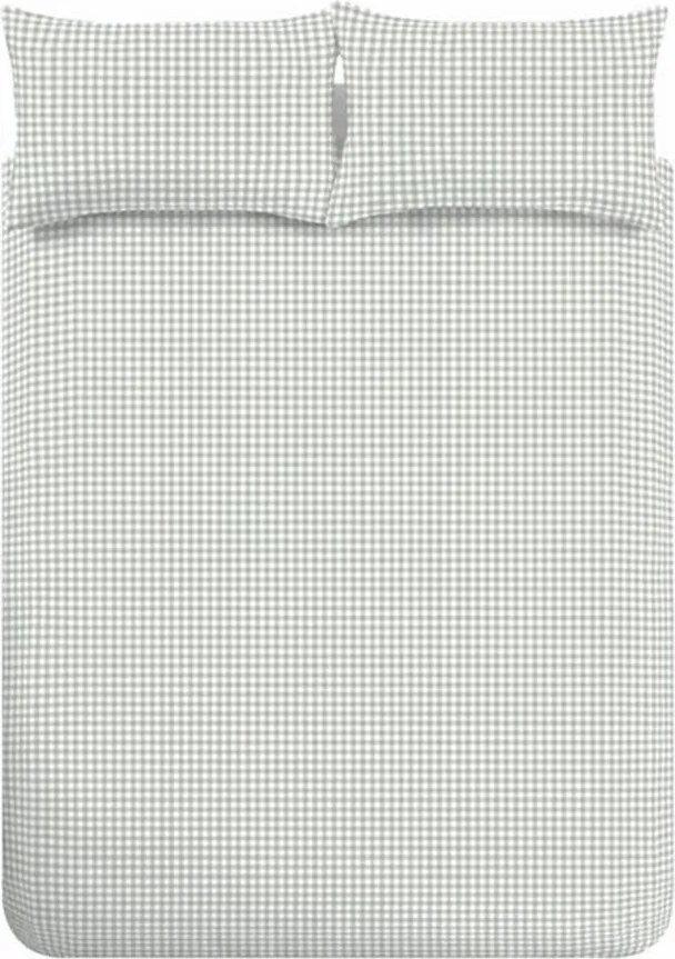 Zelené 3dílné povlečení na dvoulůžko/prodloužené 230x220 cm Bamford Gingham Check – Catherine Lansfield