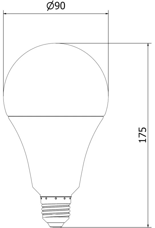 Mexen Nova, LED žárovka E27, A95, 25W, neutrální - 4000K, 2625 lm - L100-E27-2540-01